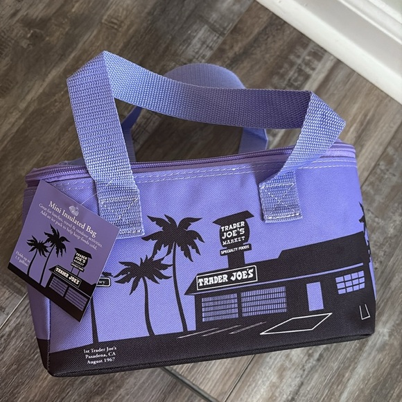 Trader Joe'S | Bags | Nwt Trader Joes Purple Mini Insulated Bag | Poshmark